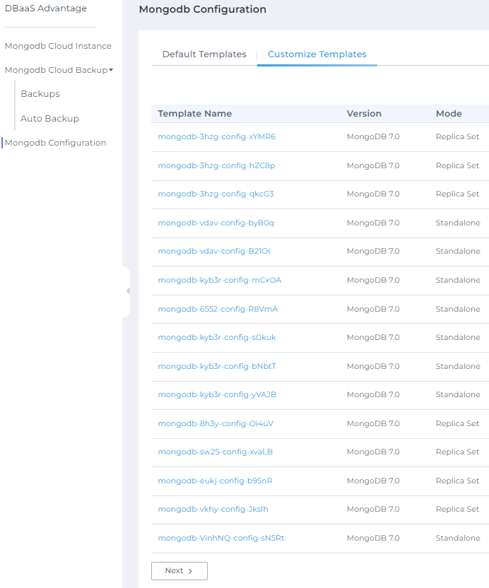 Quản lý Configuration Group cho Mongodb Cloud | CMC Cloud