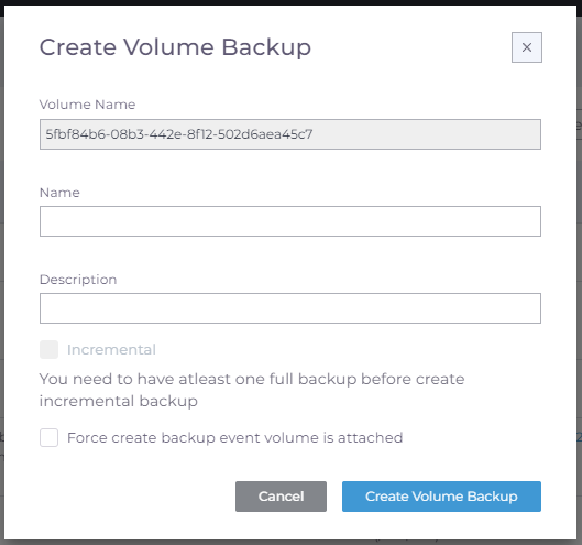 Khởi tạo dịch vụ Cloud Backup cho Elastic Volume | CMC Cloud