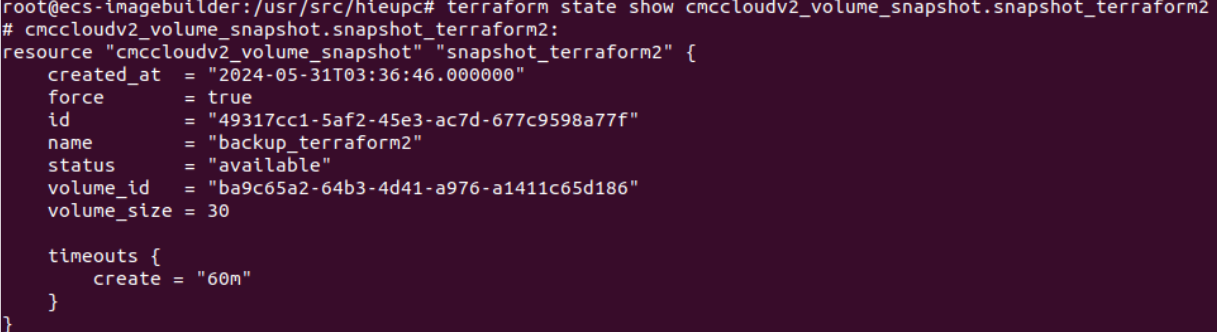 Provision Backup với Terraform | CMC Cloud